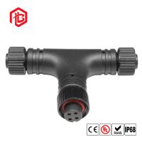 China M12 Metal Nut Tee IP68 Waterproof Connector Male/Female Copper Contact for Aerospace Solar Power Systems UHF/RF FPC Applications for sale