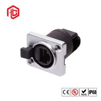 China Waterproof Male/Female RJ45 Network Connector with Copper Contacts and Nylon Housing IP68 Rated for sale