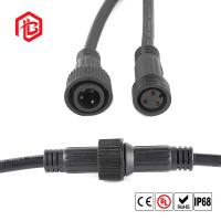 China BETT M23 IP68 Waterproof Black PVC Electric Connector Led Outdoor Lighting 2 Pin Male/Female for sale