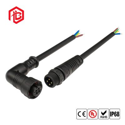 China M12RIGHT-ANGLED ELBOW Waterproof Connector Male/Female Copper 6A for Aerospace Microwave Applications for sale