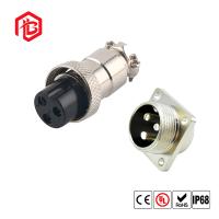 China GX16 Male/Female Waterproof IP65 Copper Contact Electrical Metal Plug with PVC Housing 5 Pin Adaptor for sale