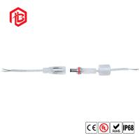 China IP68 5521 DC Power Plug 4A 220V Copper Contact Nylon Housing Connector for LED Lighting for sale