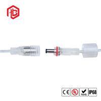 China IP68 5521 DC Power Plug 4A 220V Copper Contact Nylon Housing Connector for LED Lighting for sale