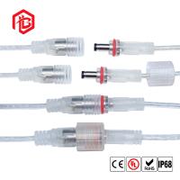 China IP68 5521 DC Power Plug 4A 220V Copper Contact Nylon Housing Connector for LED Lighting for sale