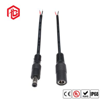 China 5521 DC Power Connector IP68 4A 220V Copper Contact Nylon Housing Male Female Inline Adapter for LED Lighting for sale