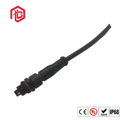 China Black White IP67 Metal M12 300V Waterproof Cable Connector for sale