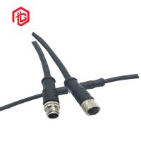 China Black PVC Waterproof Data Connector IP68 Metal M8 Type 2 3 4  Pin Self Locking for sale