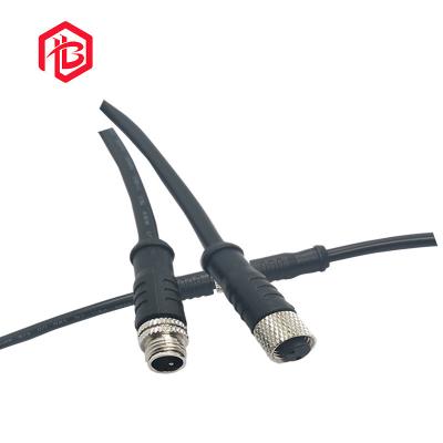 China Black PVC Waterproof Data Connector IP68 Metal M8 Type 2 3 4  Pin Self Locking for sale