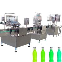 China 1000 Bph Carbonated Beverage Bottling Equipment / Hot Fill Bottling Equipment for sale