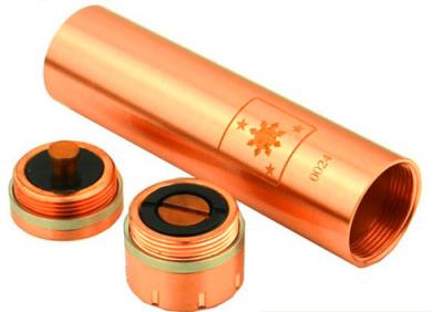 China New Mechanical mod FM mod ecig copper color with golden ring for sale