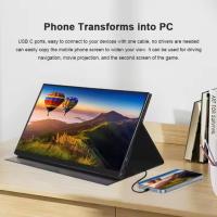 China 1080P Ultra-Narrow Bezel Ultra-Thin Slim Unibody Design 15.0 Inch Stand Notebook Portable Monitor with touchscreen for sale