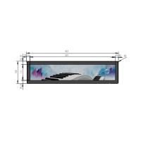 China shelf edge display 24.0 inch ultra wide display wall mounted stretch bar LCD display for sale