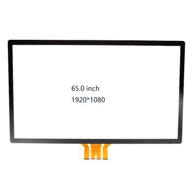 China 65.0 Inch Capacitive Touch Glass Screen High-Sensitivity Supporting Multi-Touch Operation With Fast Response for sale