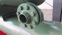 China Shell and Tube Sea Water Cooled Condenser Heat Exchanger 3-80 HP Capacity with 12-54mm Connections for sale