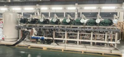 China 8 Parallel 615Hp Condensing Unit With Screw Compressors Rack for sale