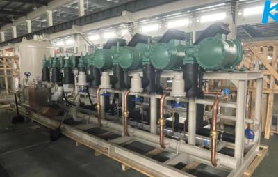 China Kaideli 8 Parallel 820Hp Condensing Unit With Screw Compressors Rack for sale