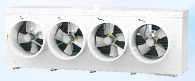 China High Heat Exchange Efficiency Coolroom Evaporator with Galvanized Steel Plate and Aluminum Plate Side Sheet for sale