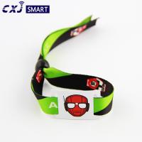 China Music Festival Fabric Woven NFC Tag Nfc Bracelet for sale