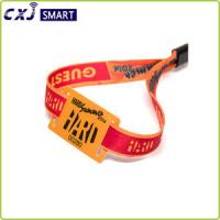 China Music Festival Fabric Woven NFC Tag NFC Wristband for sale