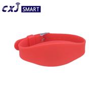China Waterproof RFID NFC Bracelet Silicone Material For Festival for sale