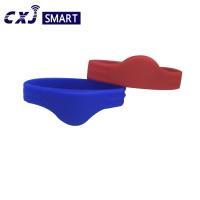 China Waterproof RFID NFC Bracelet Silicone Material For Festival for sale