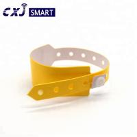 China Disposable RFID NFC Wrist Band Smart Weatherproof Dupont Paper Material for sale