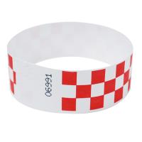 China Disposable RFID NFC Wrist Band Smart Weatherproof Dupont Paper Material for sale