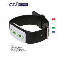 China MI FARE RFID NFC Tag Bracelet 13.56mhz Adjustable Plastic Material 164 Bytes for sale