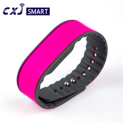 China 13.56mhz RFID NFC Bracelet , Ultralight Ev1 NFC Silicone Wristbands for sale