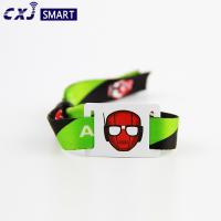 China 1k Band RFID Woven Fabric Wristbands S50 For Festival Wedding for sale