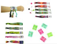China 1k Band RFID Woven Fabric Wristbands S50 For Festival Wedding for sale