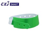 China Adjustable Waterproof RFID NFC Bracelet Soft Pvc Ultralight C For Ticket for sale