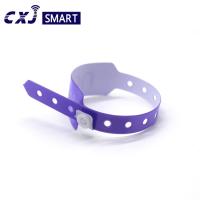 China Ultralight Ev1 PVC RFID Wristbands Waterproof RFID Tag Bracelet for sale
