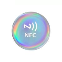 China Waterproof 213 NFC Social Media Tag Epoxy Dia30mm 13.56mhz for sale