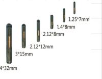 China Microchip RFID Glass Tag Sticker , Animal ID Tag For Pet Tracking 125KHZ Frequency for sale