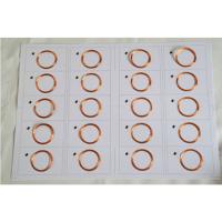 China PVC 125khz Smart Card Inlay RFID Contactless card prelam sheet T5577 for sale