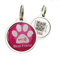 China QR Code RFID Dog Tag NFC For Pet Anti Lost 213 Epoxy Waterproof for sale