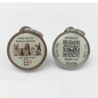 China QR Code RFID Dog Tag NFC For Pet Anti Lost 213 Epoxy Waterproof for sale