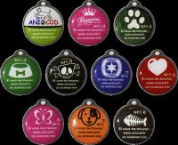 China QR Code RFID Dog Tag NFC For Pet Anti Lost 213 Epoxy Waterproof for sale