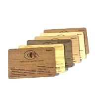 China Programmable Bamboo Wood Business Cards NFC for RFID Hotel Key ISO14443A Smart 213 for sale