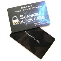 China Wallet RFID NFC Card , HF RFID Blocking Card anti hacking anti scan for sale
