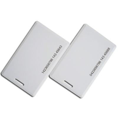China 125khz ABS Proximity Clamshell Card With UID Numbers Printing for sale
