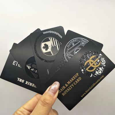 China Stainless Steel Black Metal Business Cards for sale