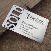 China Stainless Steel Black Metal Business Cards for sale