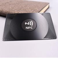 China Personalized Stainless Steel Metal Card , Contactless NFC Business Cards for Qr Code Brushed for sale
