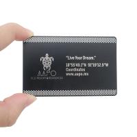 China Personalized Stainless Steel Metal Card , Contactless NFC Business Cards for Qr Code Brushed for sale