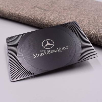 China Stainless Steel Metal RFID NFC Business Card for sale
