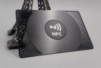 China Stainless Steel Metal RFID NFC Business Card for sale
