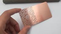 China Stainless Steel Metal RFID NFC Business Card for sale