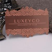 China Stainless Steel Metal Business Card Laser Cut Printing for sale